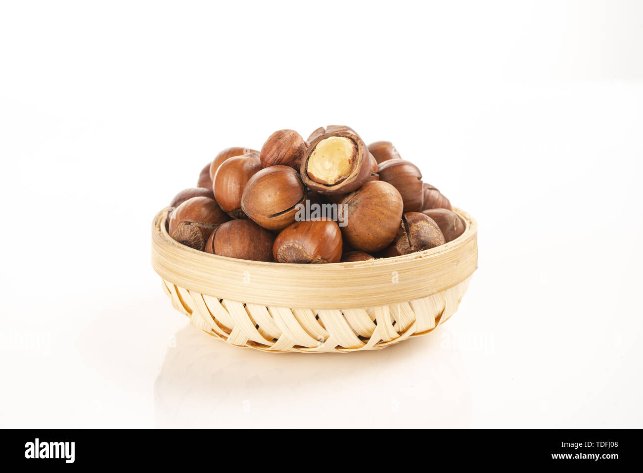 Northeast characteristic open hazelnut Stock Photo - Alamy