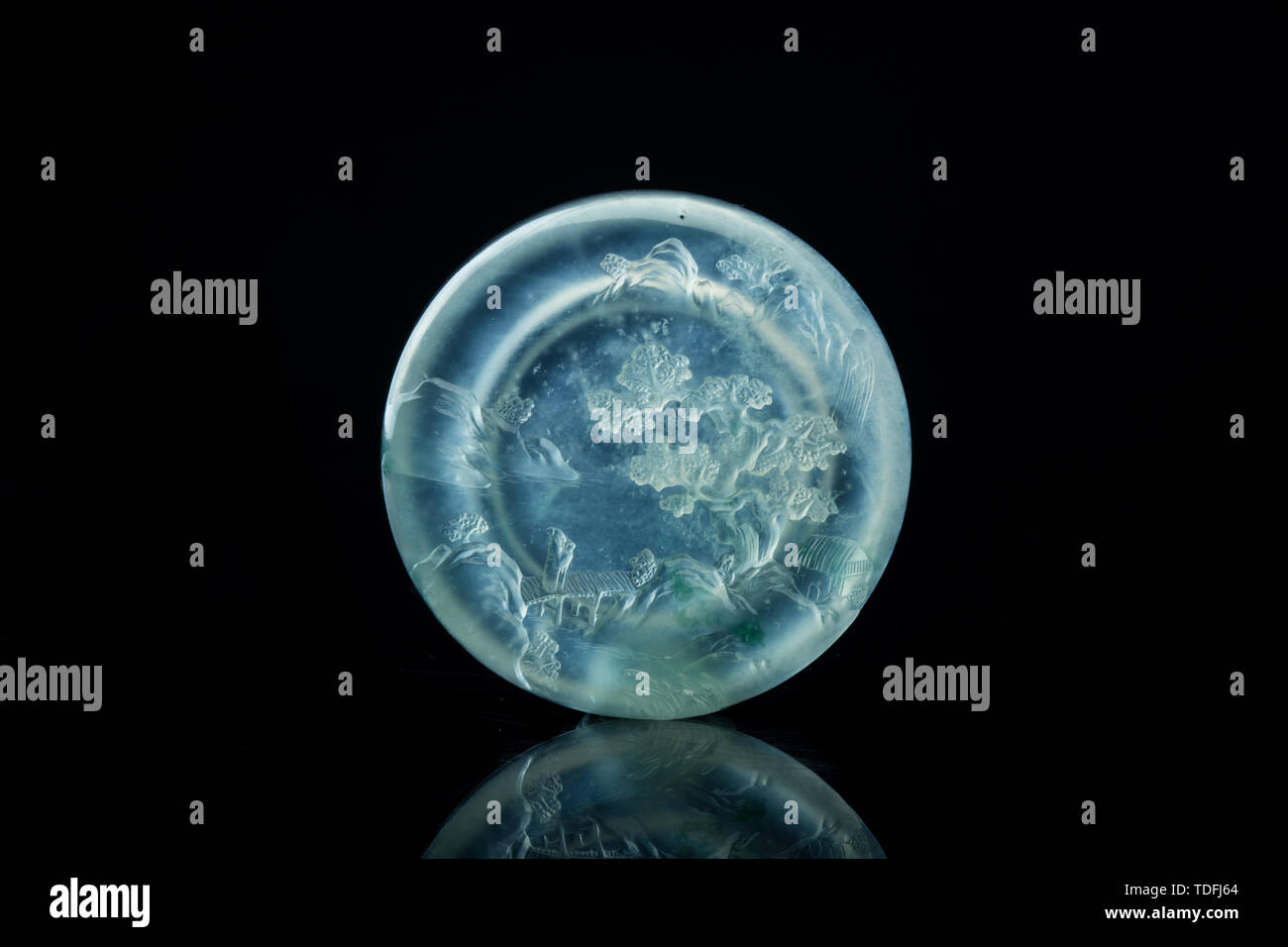 Glass, high-ice jade Stock Photo - Alamy