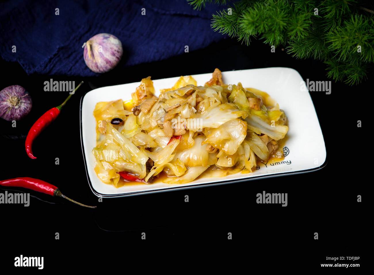 Hand torn cabbage hi-res stock photography and images - Alamy