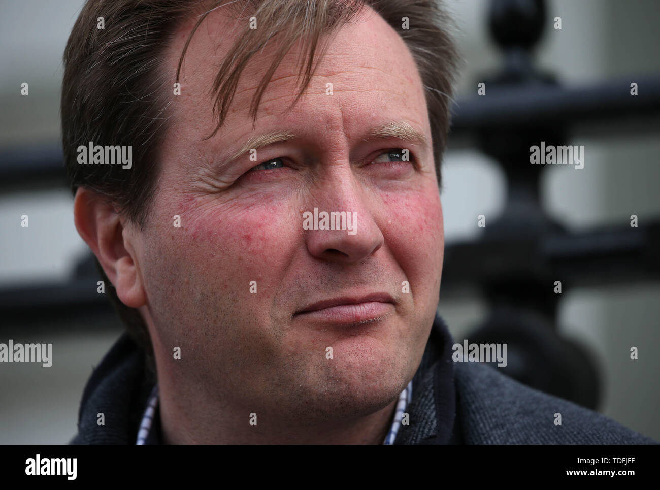 Richard Ratcliffe outside the Iranian Embassy in London where he is on ...