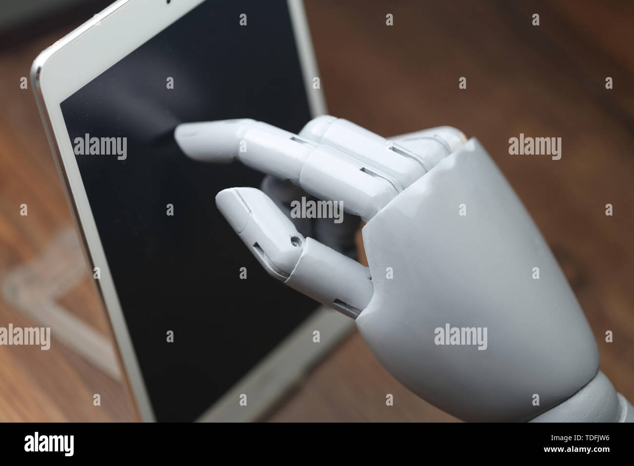 AI robotic operations tablet Stock Photo - Alamy