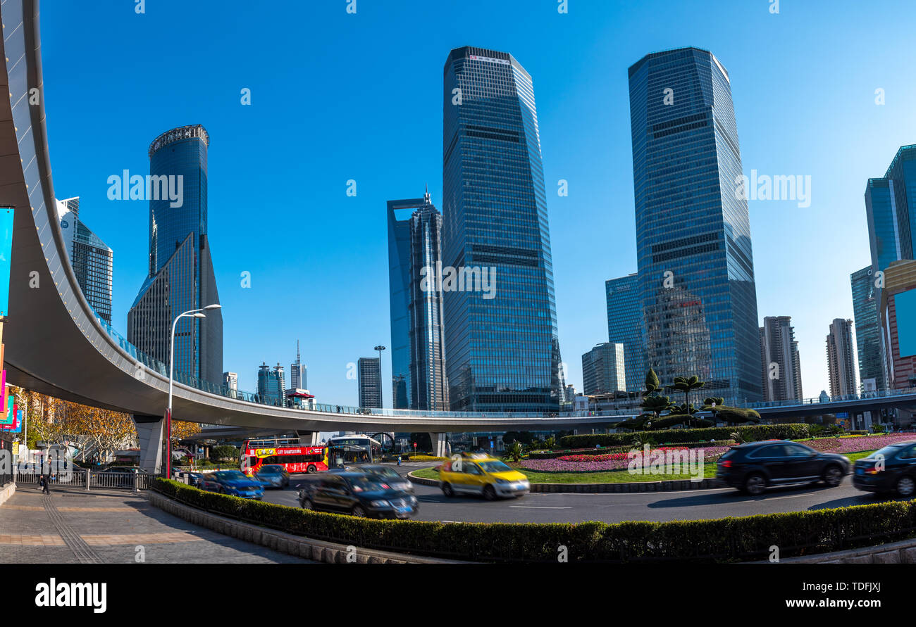 Lujiazui ring road hi-res stock photography and images - Alamy