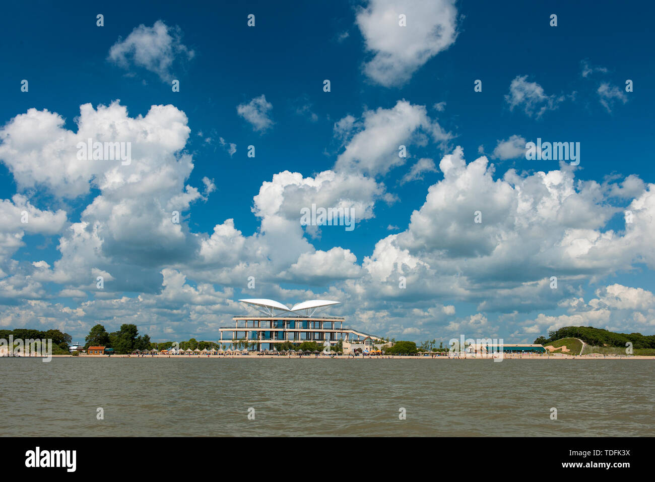 Sino-Russian border lake Xingkai lake autumn color Stock Photo - Alamy