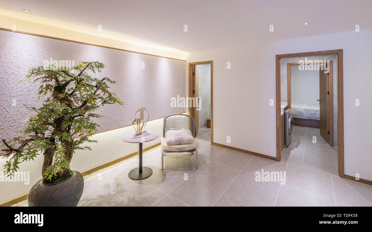 Modern home model room space design corridor hall HD picture Stock ...