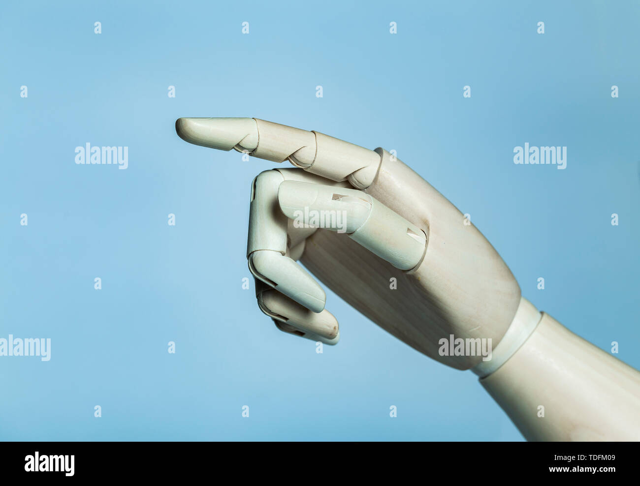 Artificial intelligence hand close-up Stock Photo - Alamy