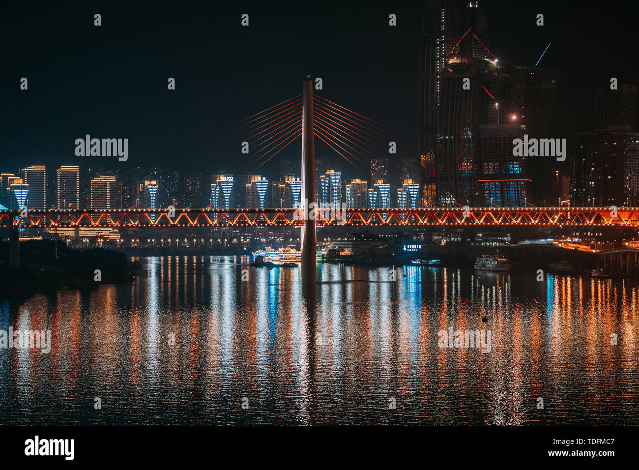 Chongqing Qianyu Gate Bridge Stock Photo - Alamy