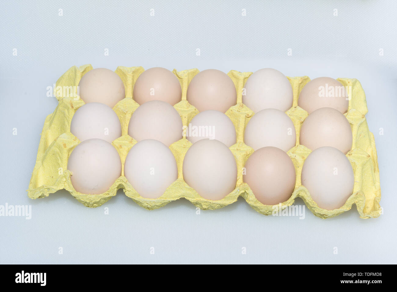 A tray of eggs Stock Photo - Alamy