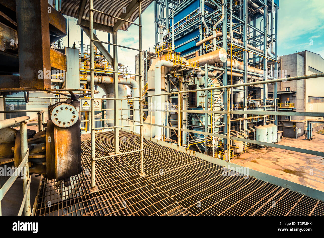 Industrial equipment installation Stock Photo - Alamy