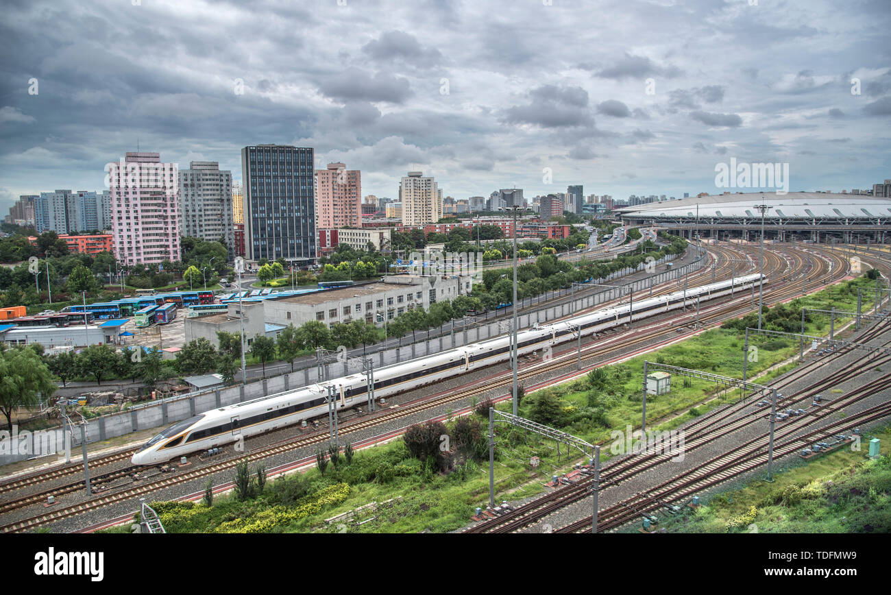 Fuxing EMU, high-speed rail, train, railway, rail transit, urban means ...