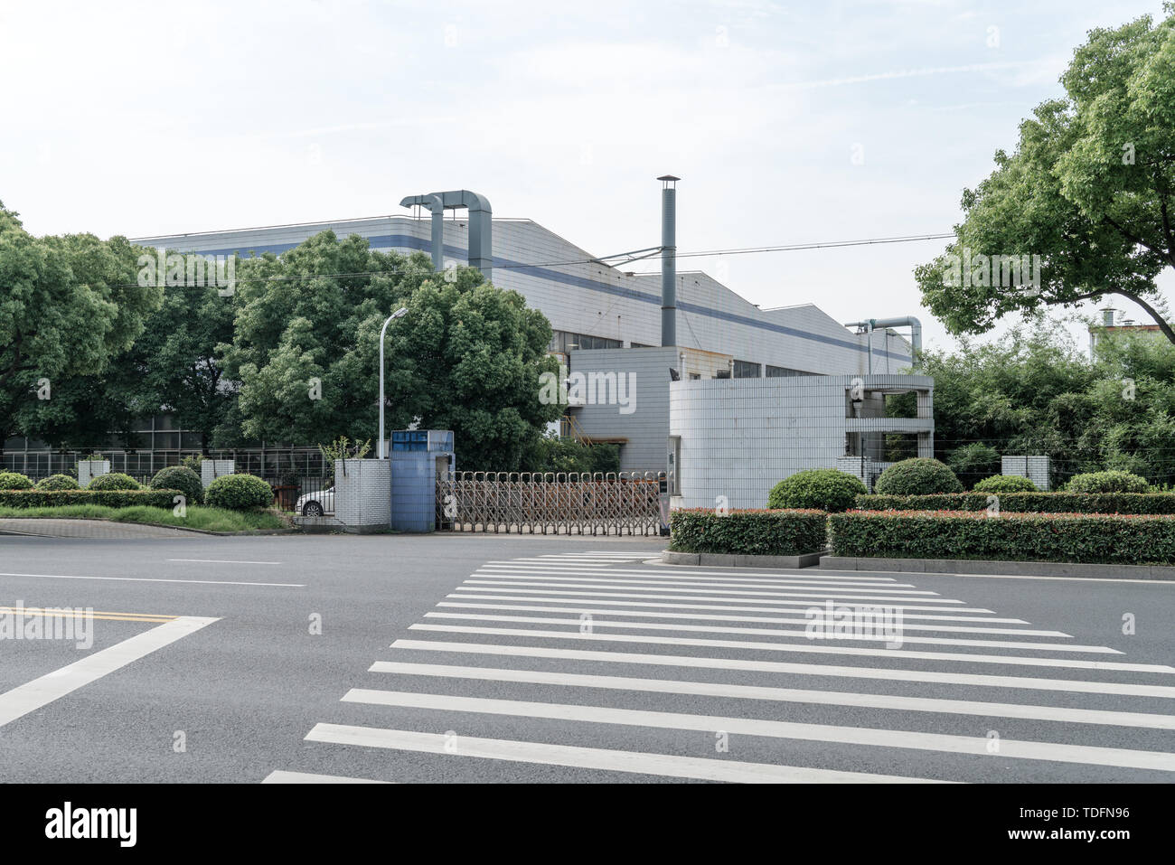 Commercial outdoor design industry landscape design road hi-res stock ...