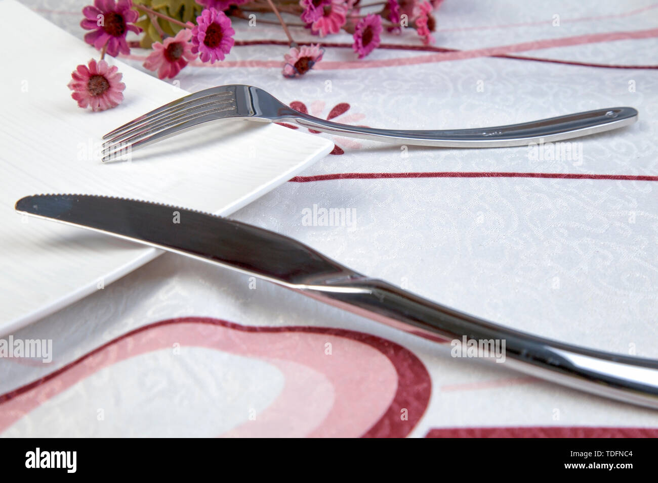 Close-up of Western food cutlery still life Stock Photo - Alamy
