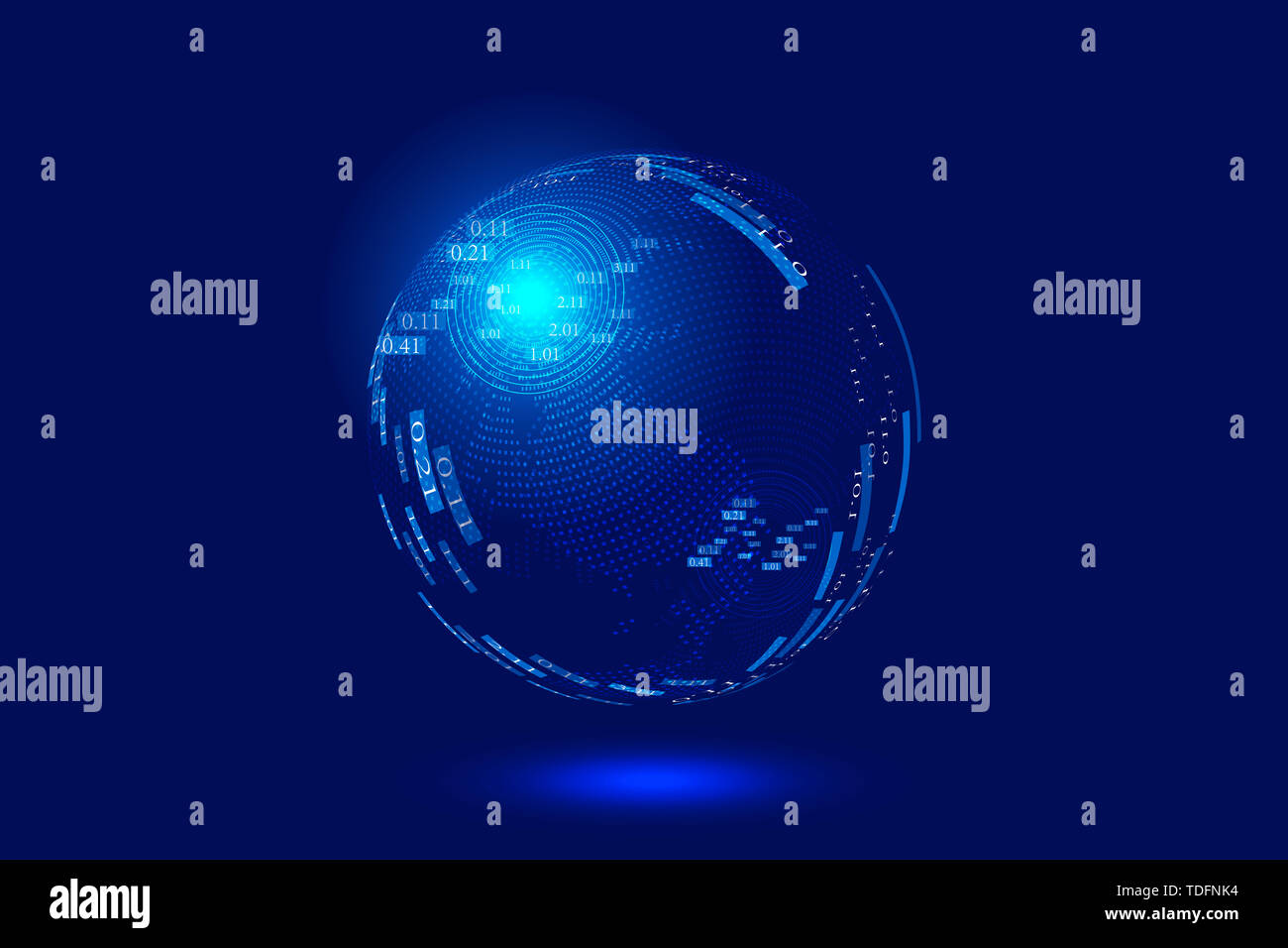 Network Technology Big Data Earth Elements Constructed by Digital and ...
