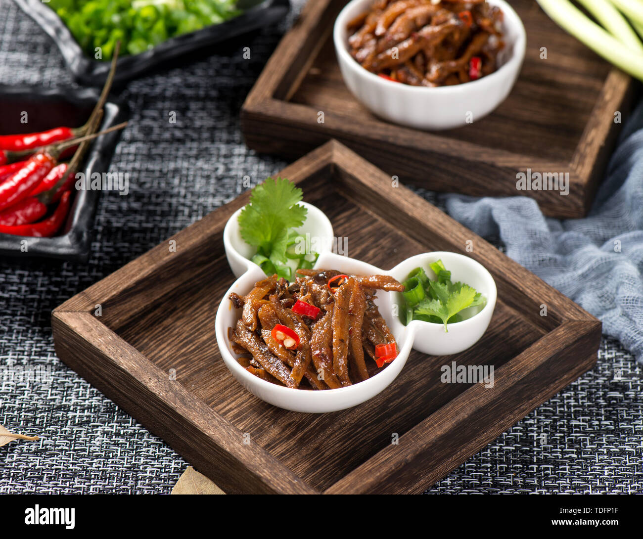 Beef shredded cabbage pickle pepper Stock Photo - Alamy