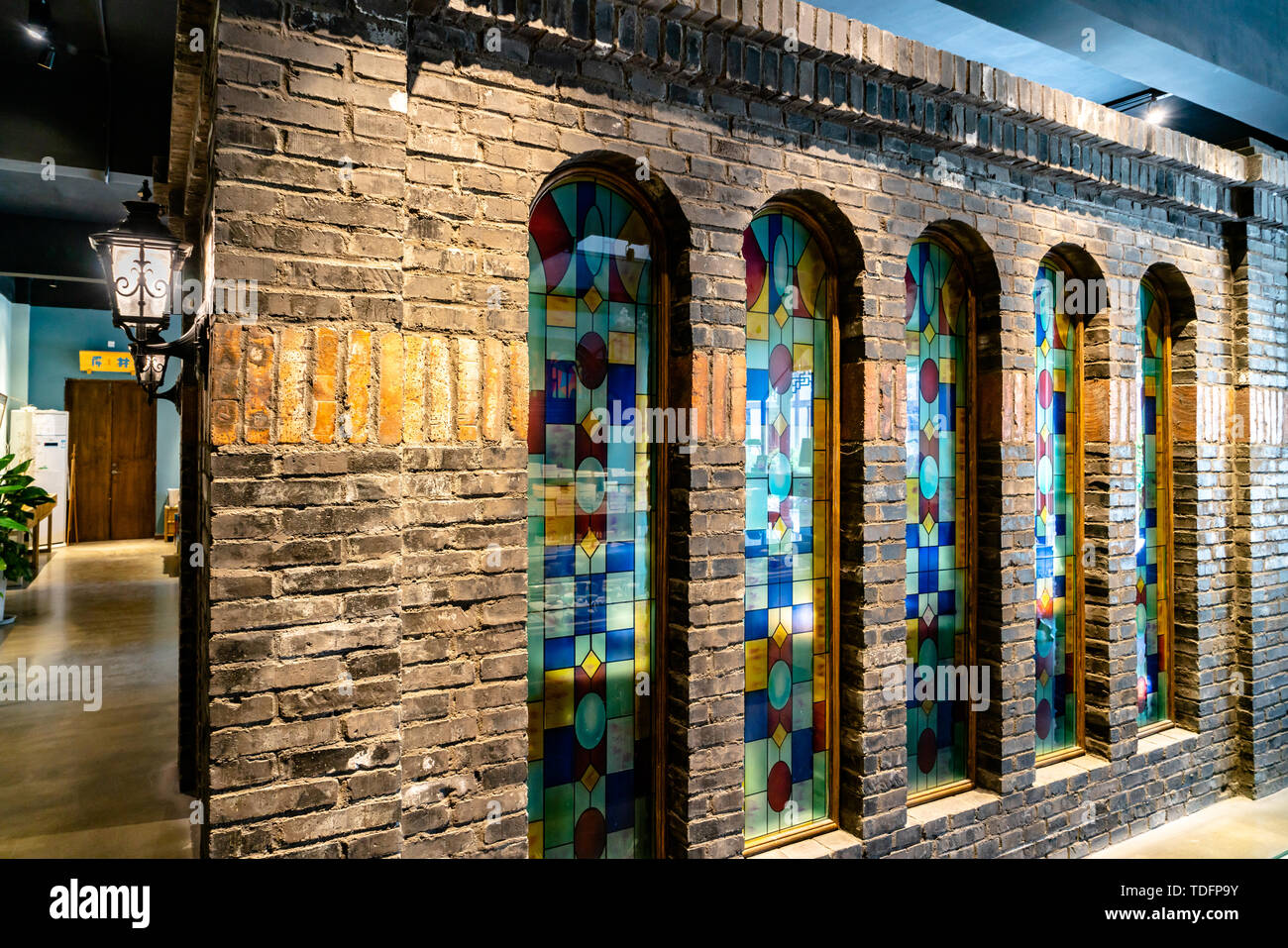 Interior Architectural Design of Anren Ancient Town Bookstore Stock ...