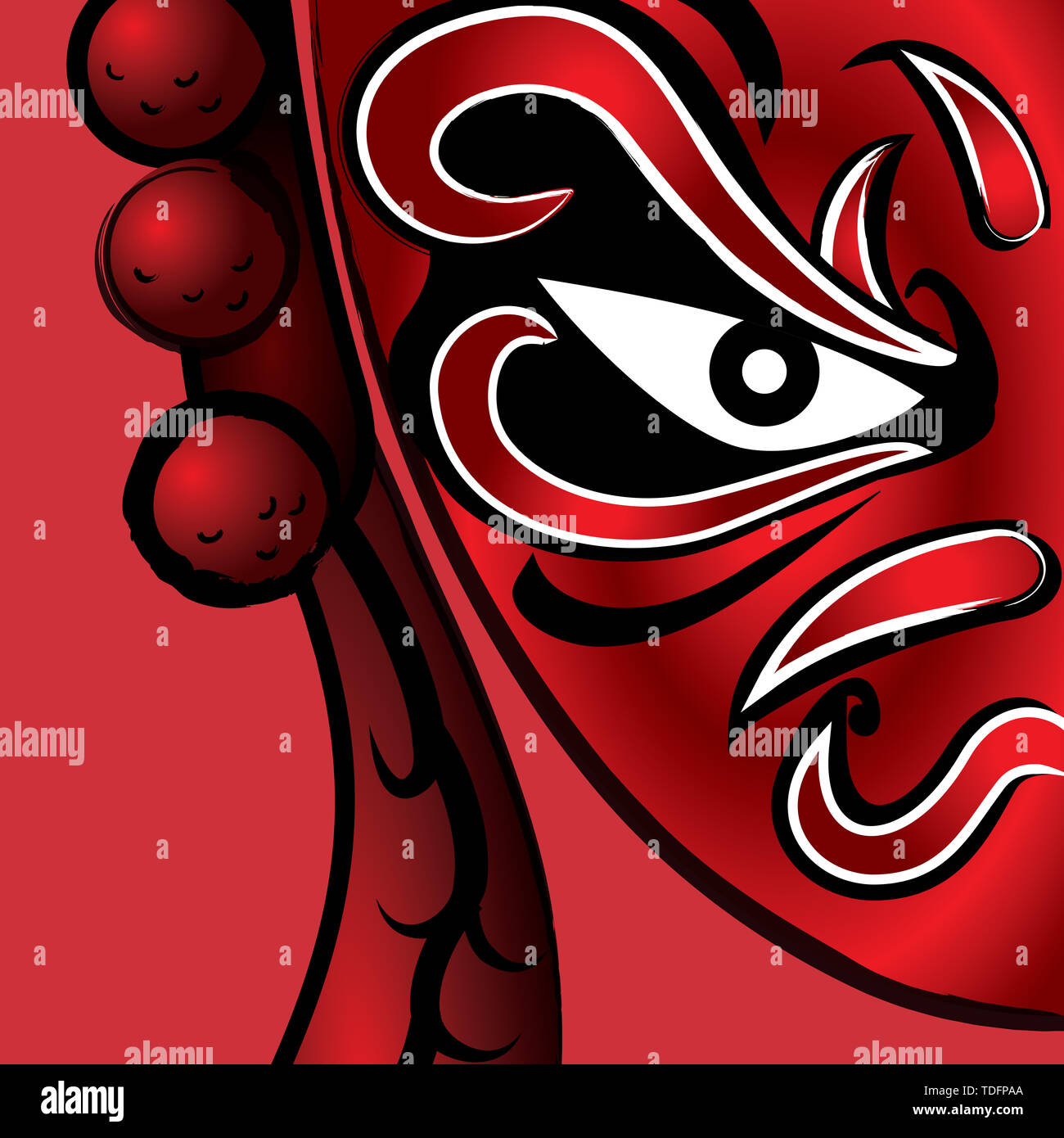 Peking Opera Face Stock Photo - Alamy