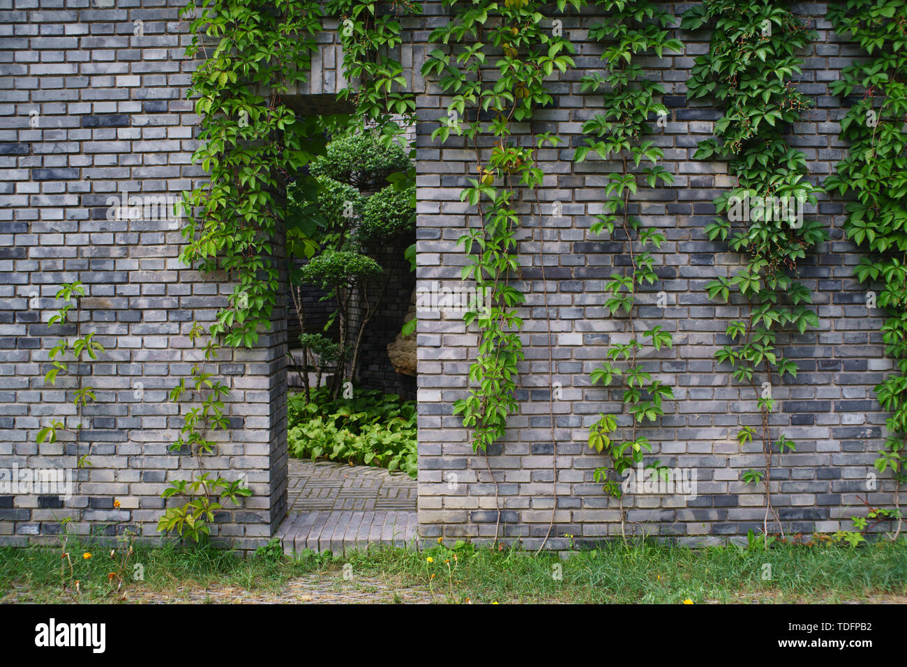 Beijing Red Brick Art Gallery Stock Photo - Alamy