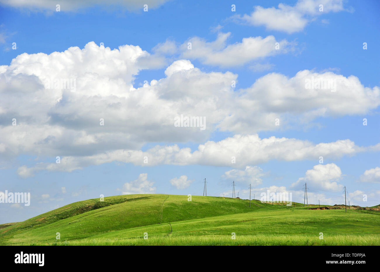 The Hulunbuir Prairie is beautiful Stock Photo - Alamy