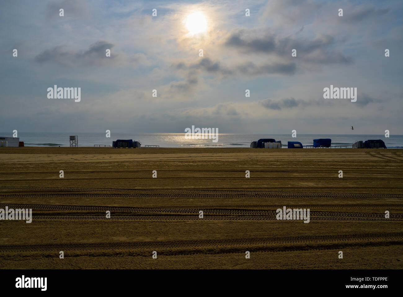 Wide-angle photo of an empty Virginia Beach not too long after the ...