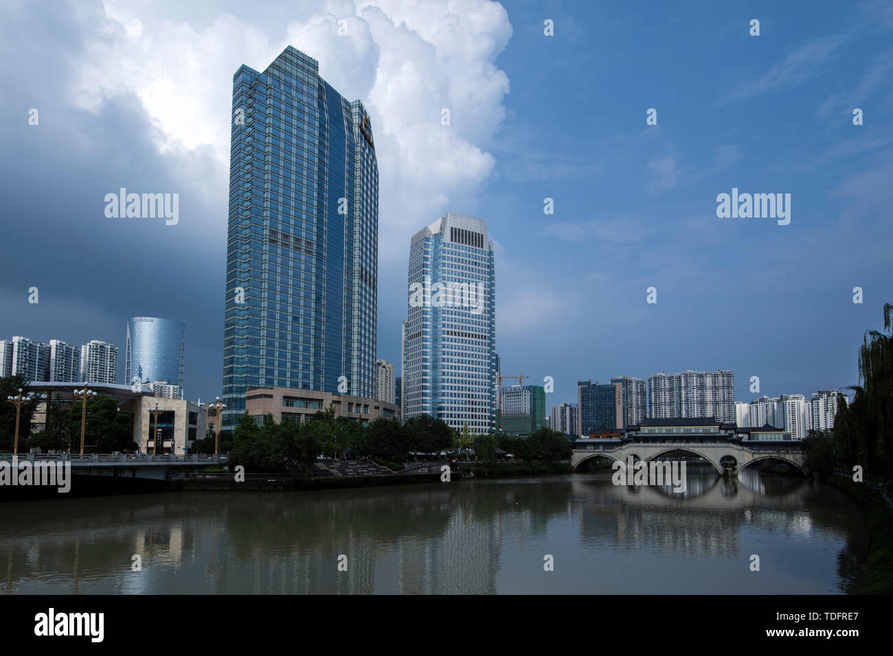 The scenery of the Funan River in Chengdu Stock Photo - Alamy