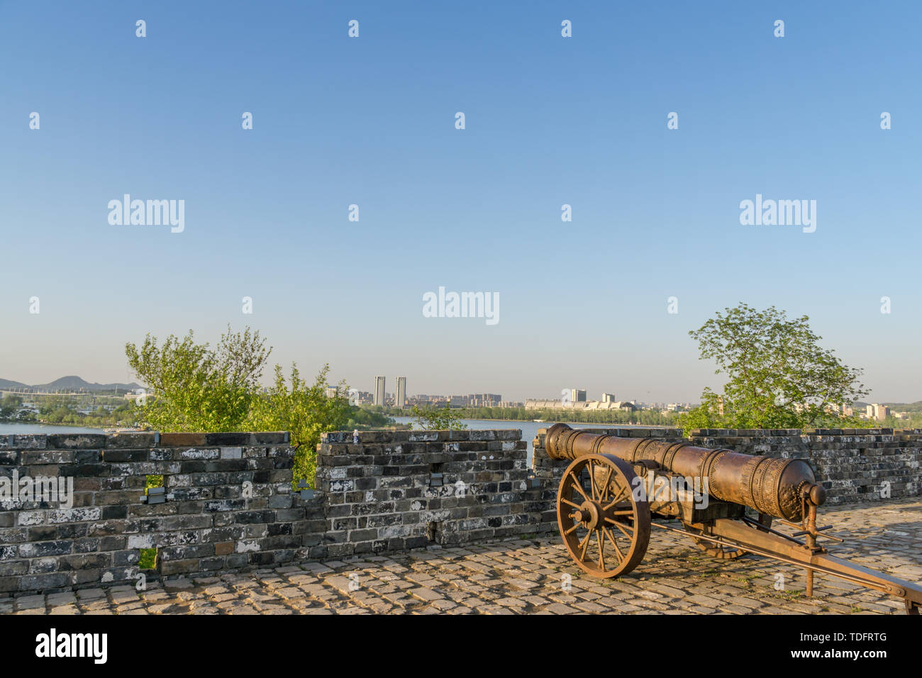 The scenery of the city walls of the Ming Dynasty in China Stock Photo ...
