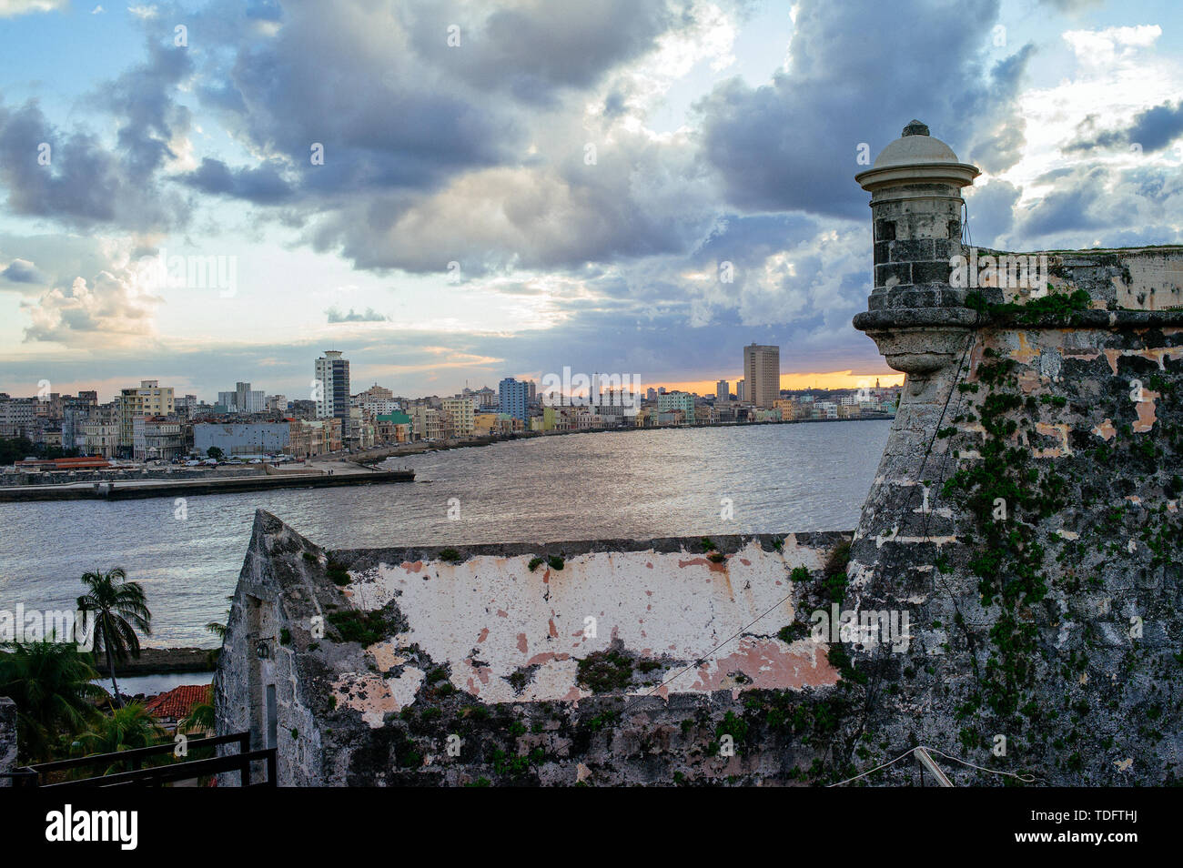 The Havana skyline at sunset in Cuba Stock Photo - Alamy