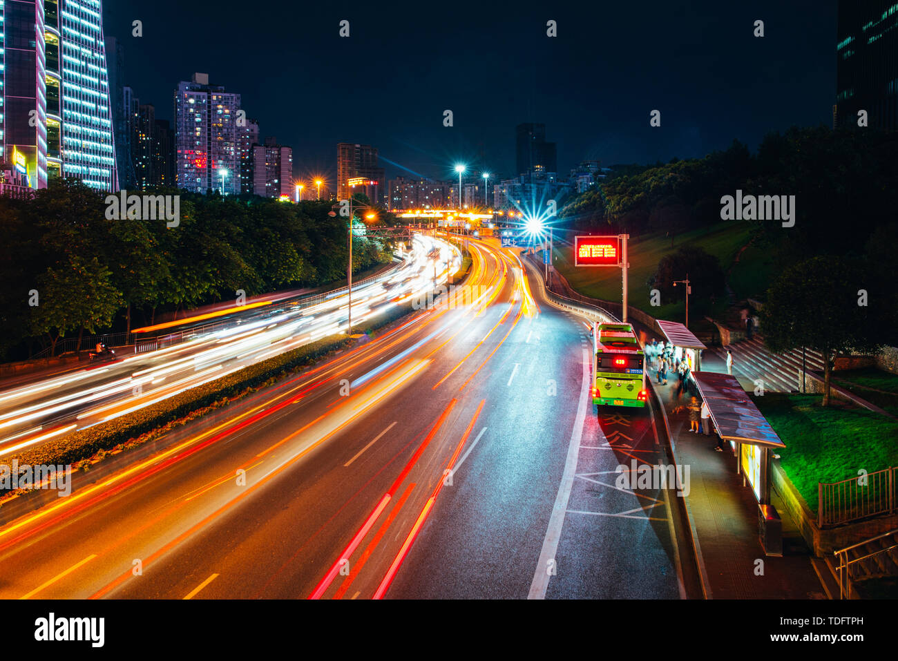 After work, traffic comes and goes Stock Photo - Alamy