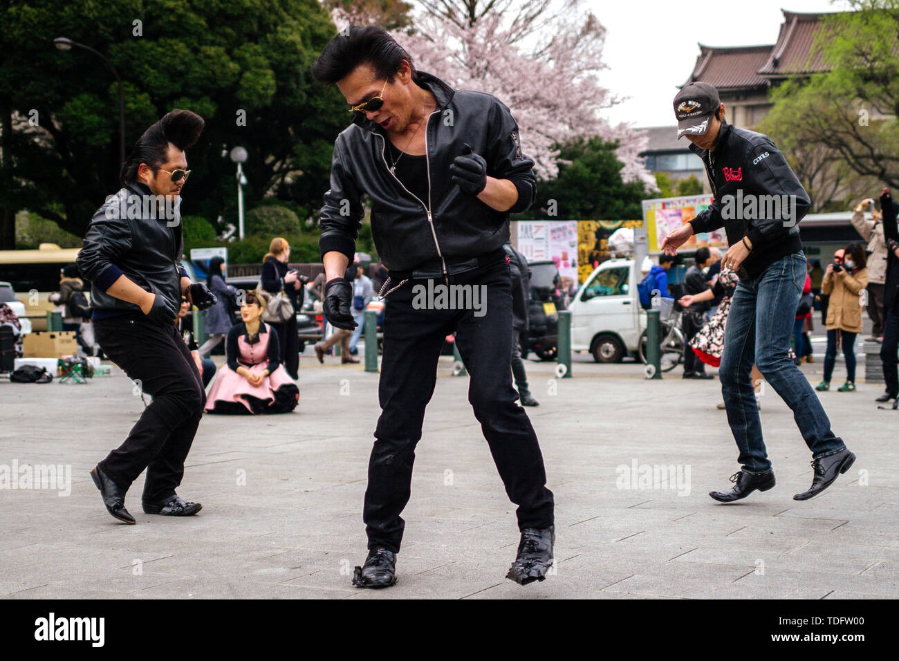 Rockers dance in Ueno Park, Tokyo, Japan Stock Photo - Alamy