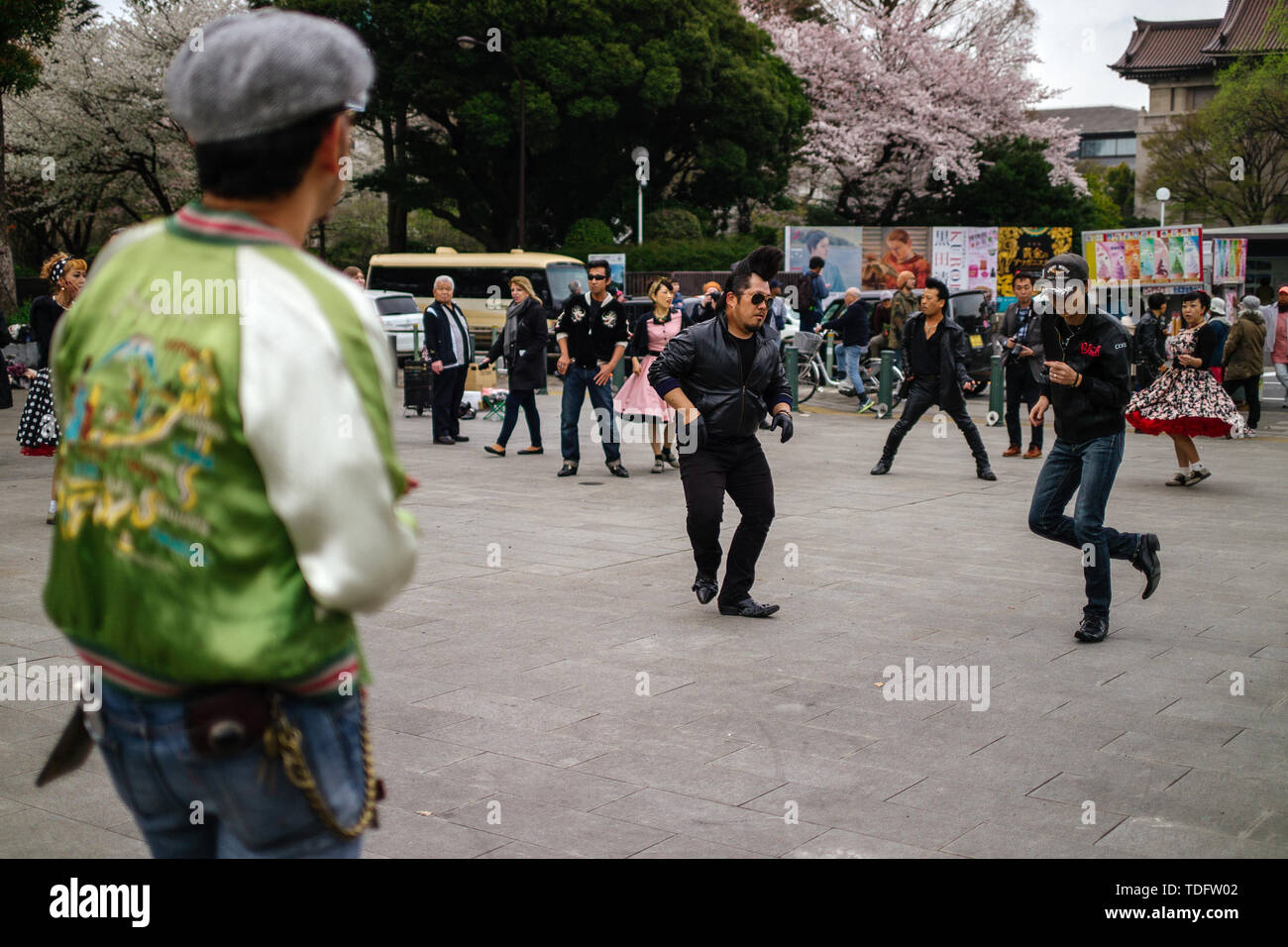 Rockers dance in Ueno Park, Tokyo, Japan Stock Photo - Alamy