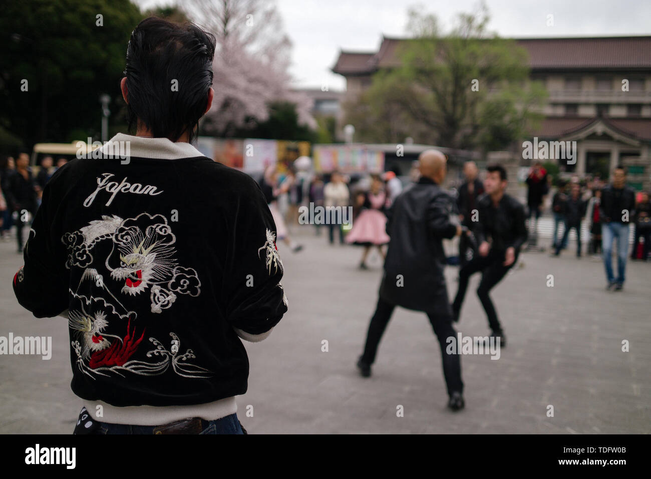 Rockers dance in Ueno Park, Tokyo, Japan Stock Photo - Alamy