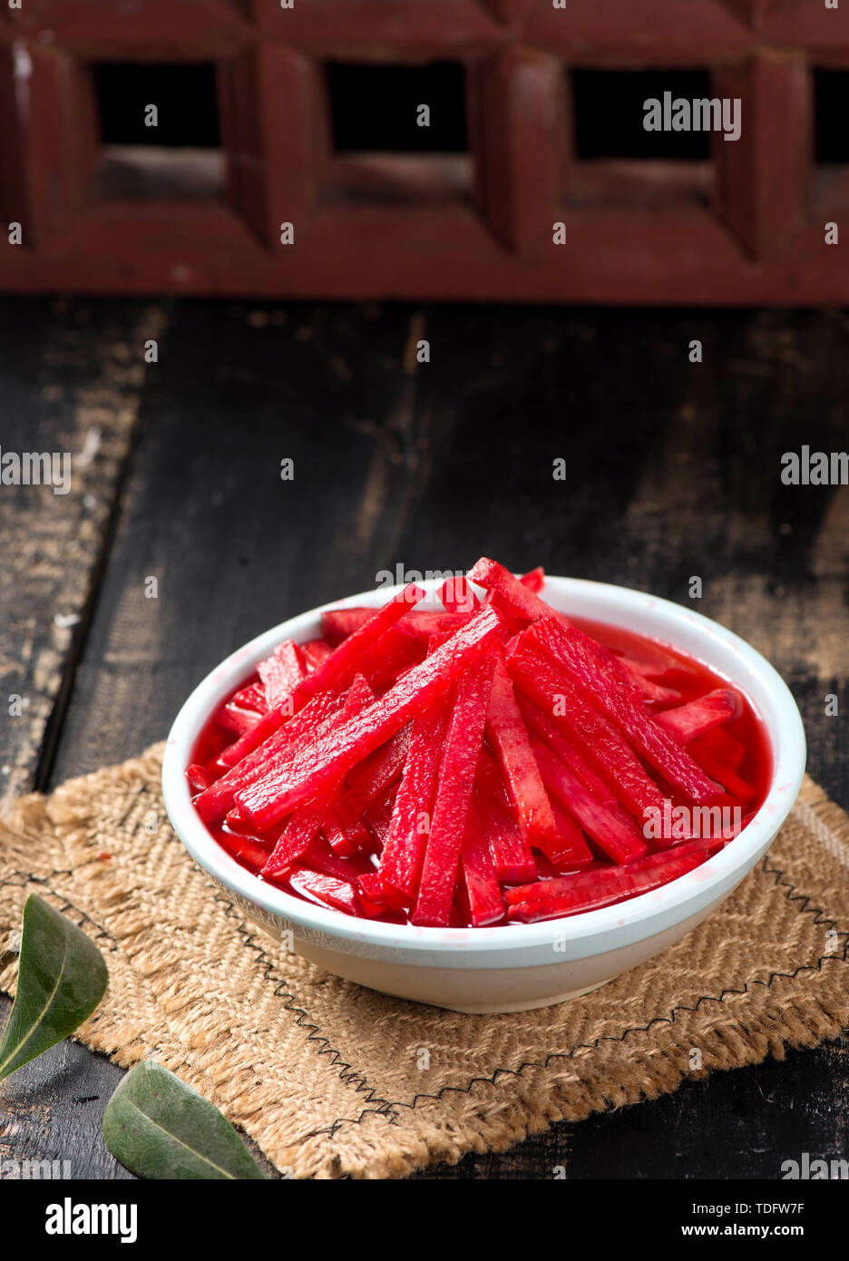 Red heart, purple radish, water radish Stock Photo - Alamy