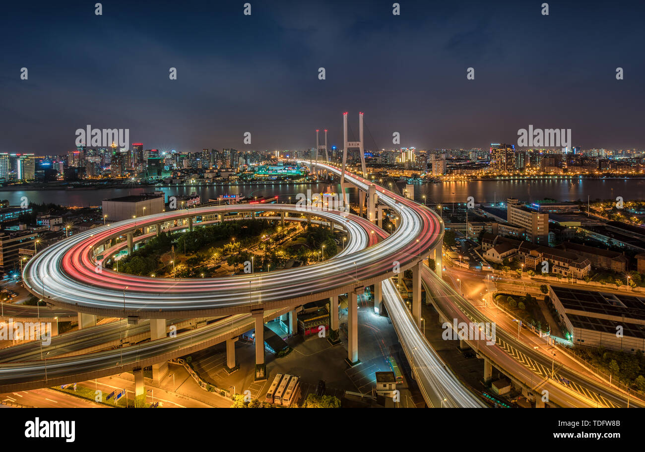 Nanpu Bridge in Shanghai Stock Photo - Alamy