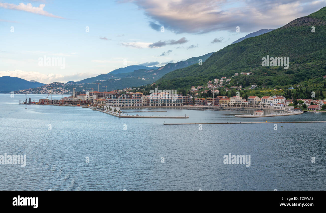 Meljine on Bay of Kotor in Montenegro Stock Photo - Alamy