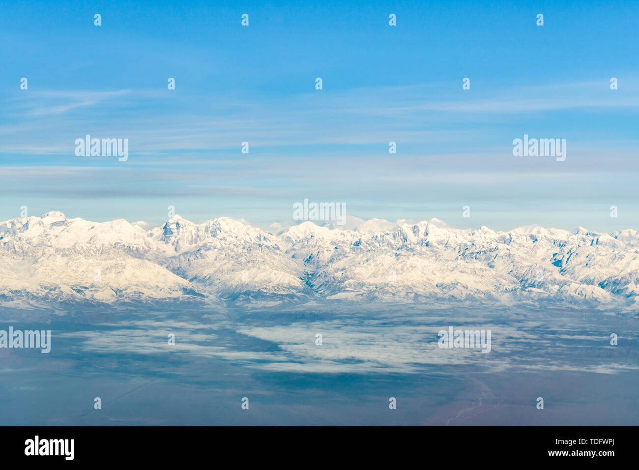 Aerial photography winding mountains plateau hi-res stock photography ...