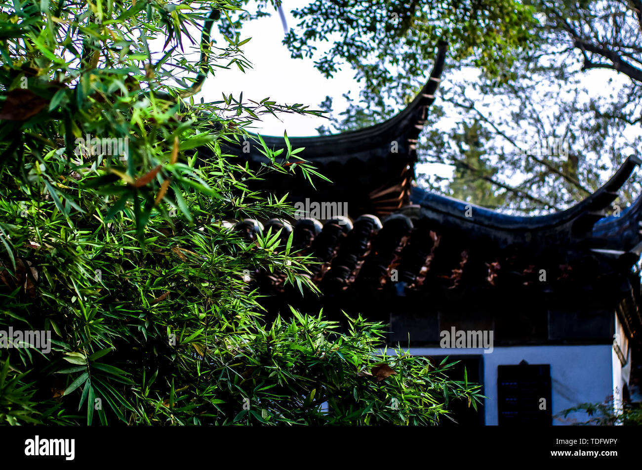 Autumn Color in Suzhou Garden Stock Photo - Alamy