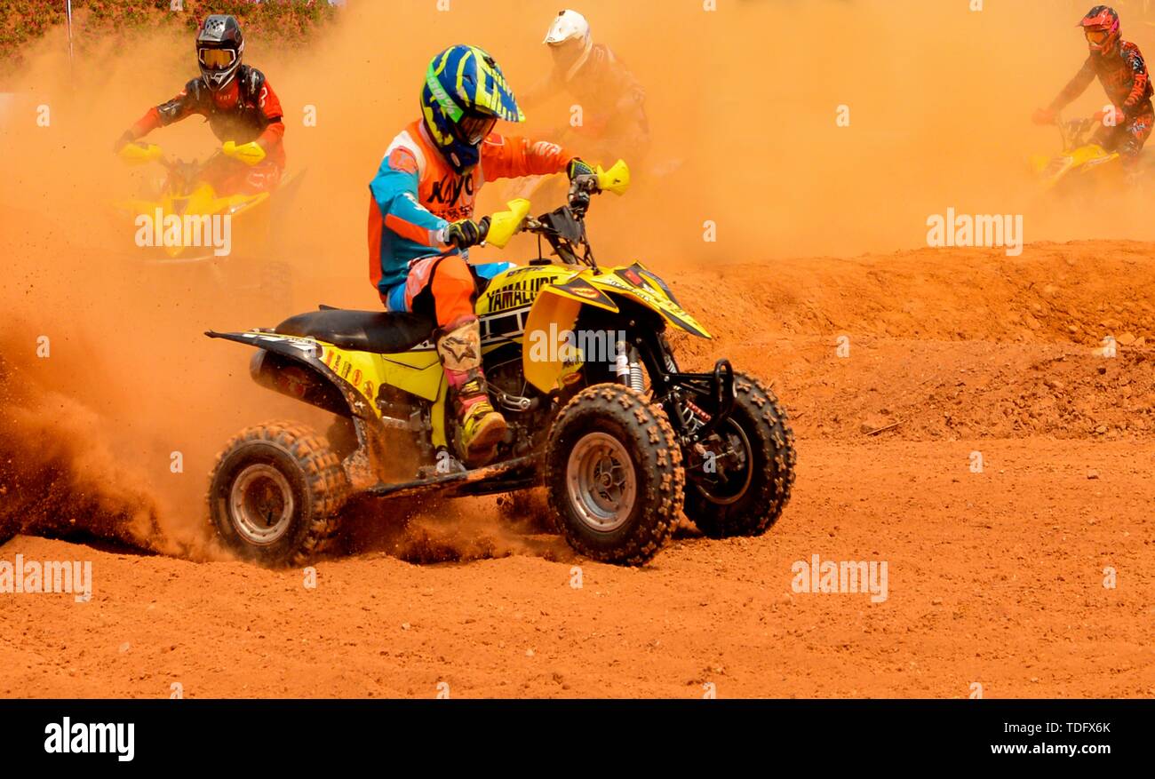 Mini motorcycles racing car driver hi-res stock photography and images ...