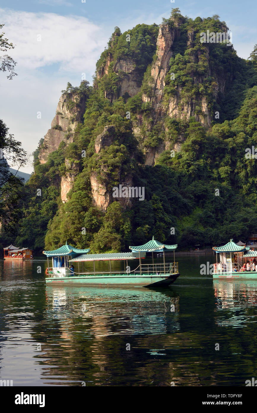 Hunan Baofeng Lake tourist attractions Stock Photo - Alamy