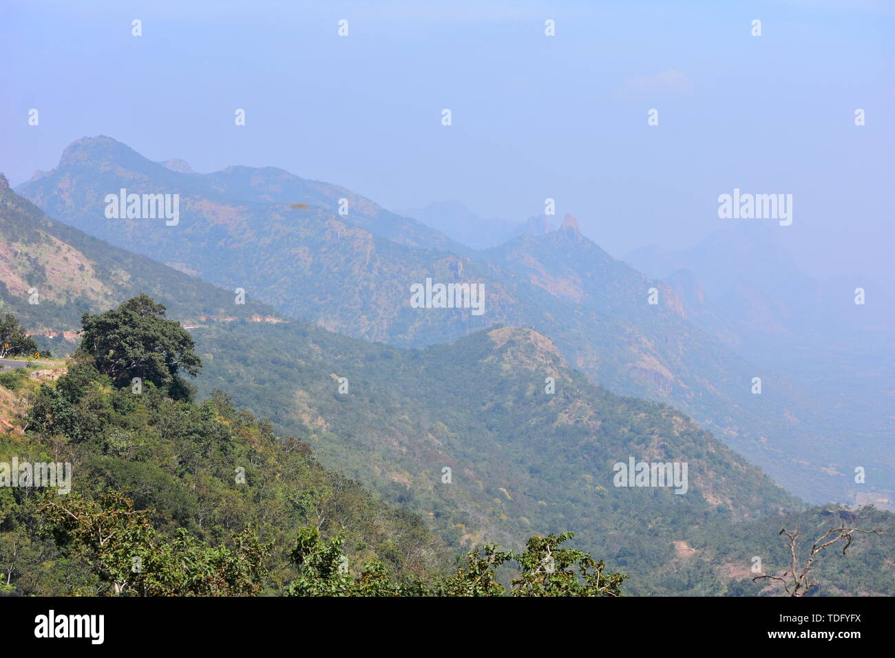 Western Ghats View from Meghamalai Hills in Tamil Nadu Stock Photo - Alamy