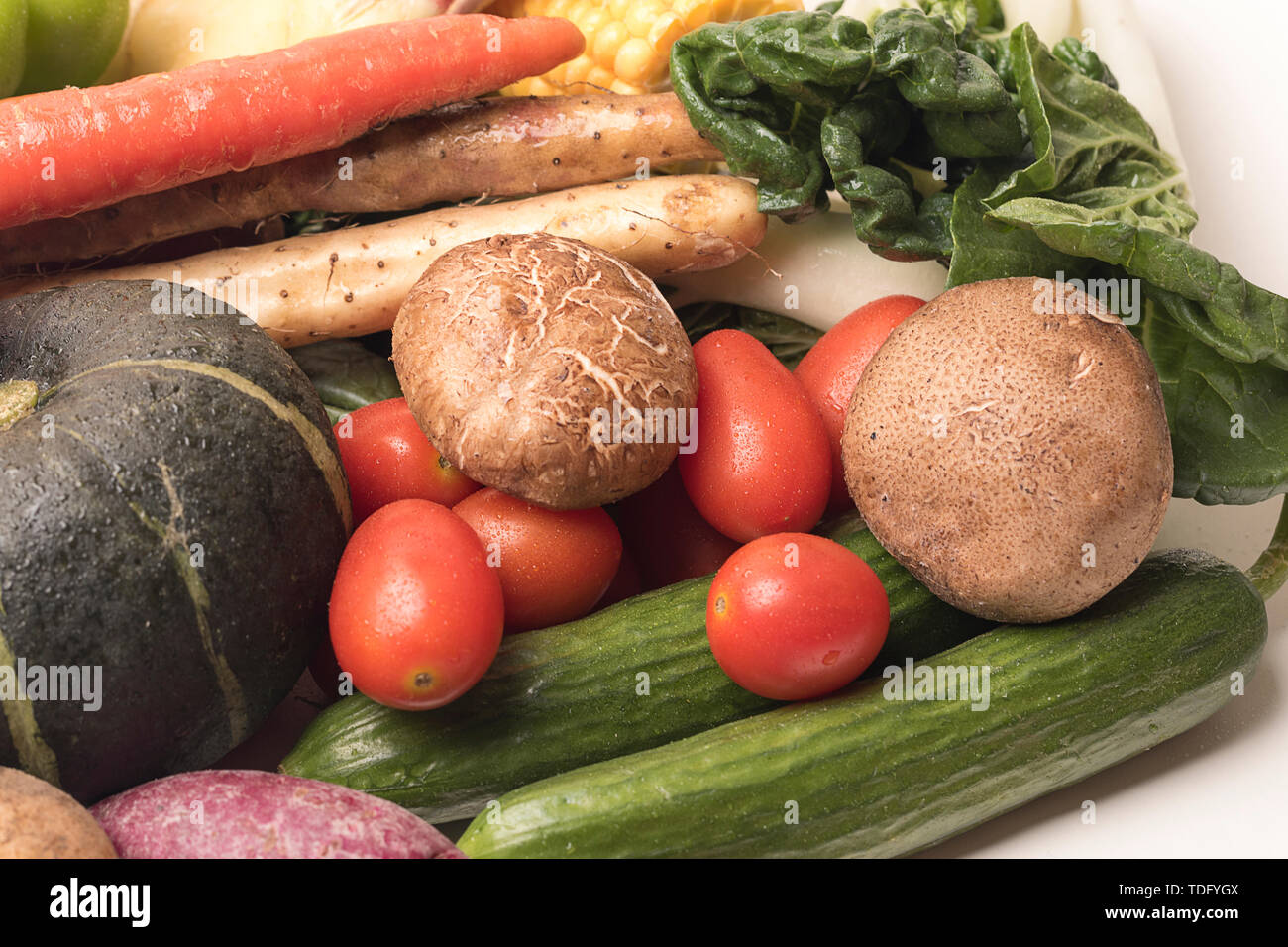 Fresh vegetable combo Stock Photo - Alamy
