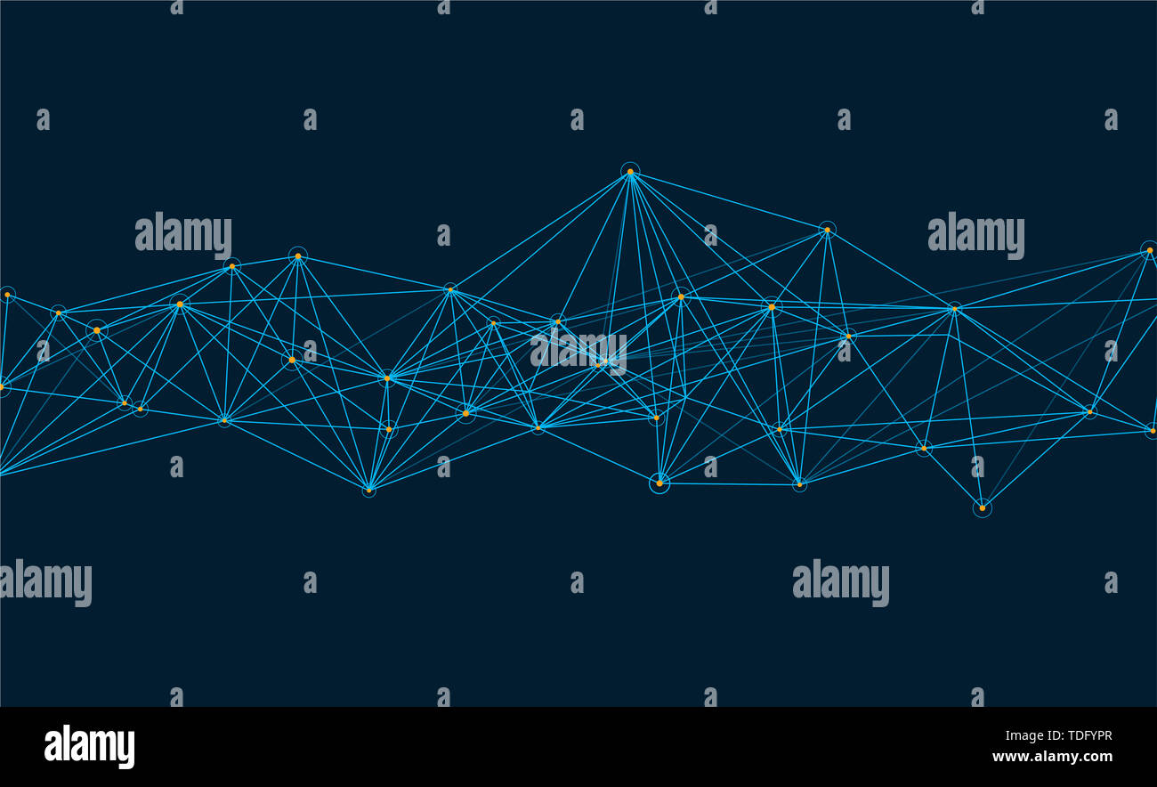 Interconnected point wire material with a sense of technology, big data ...
