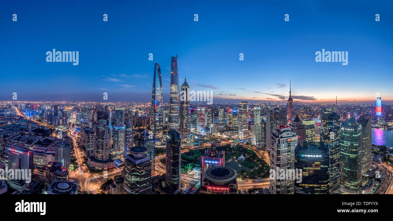 Lujiazui birds eye view hi-res stock photography and images - Alamy