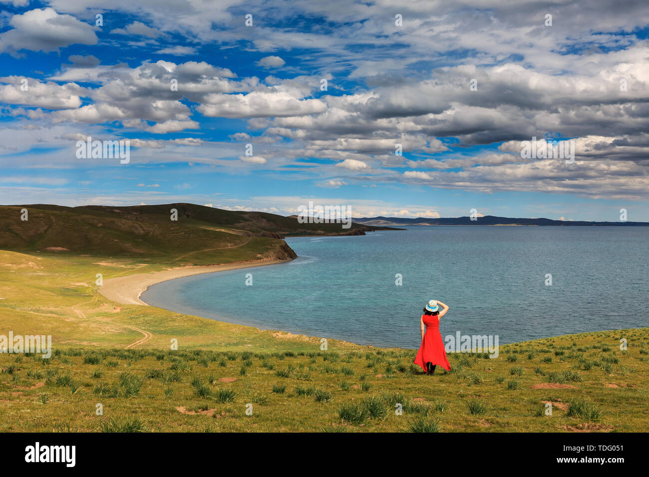 The scenery of Huiling Lake Stock Photo - Alamy