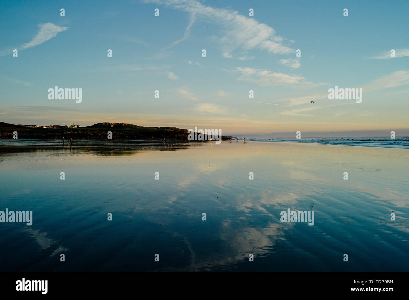 Sunset in Rest Bay, Porthcawl, Wales, UK Stock Photo - Alamy