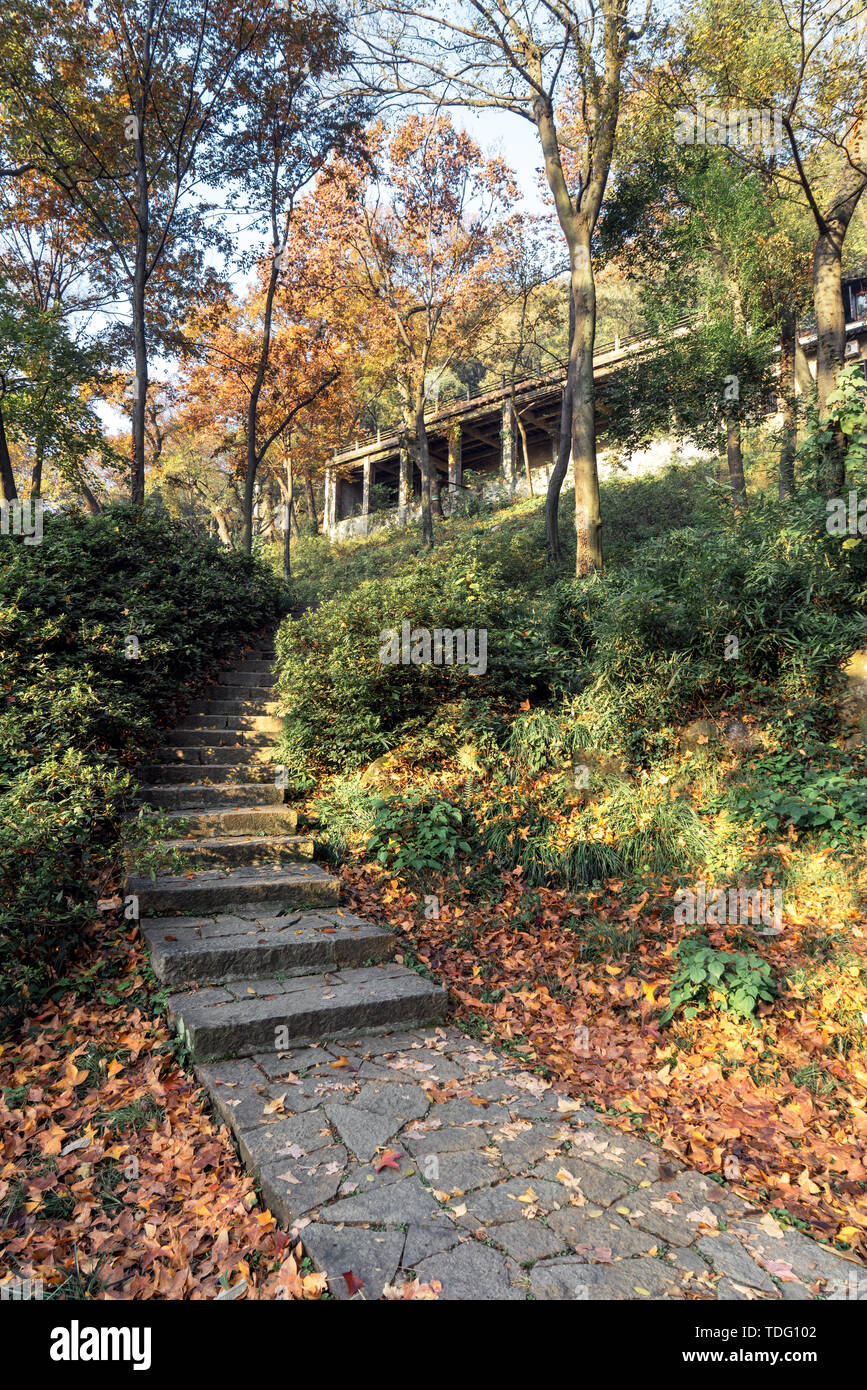 Autumn Park, Tianping Mountain, Suzhou Stock Photo - Alamy