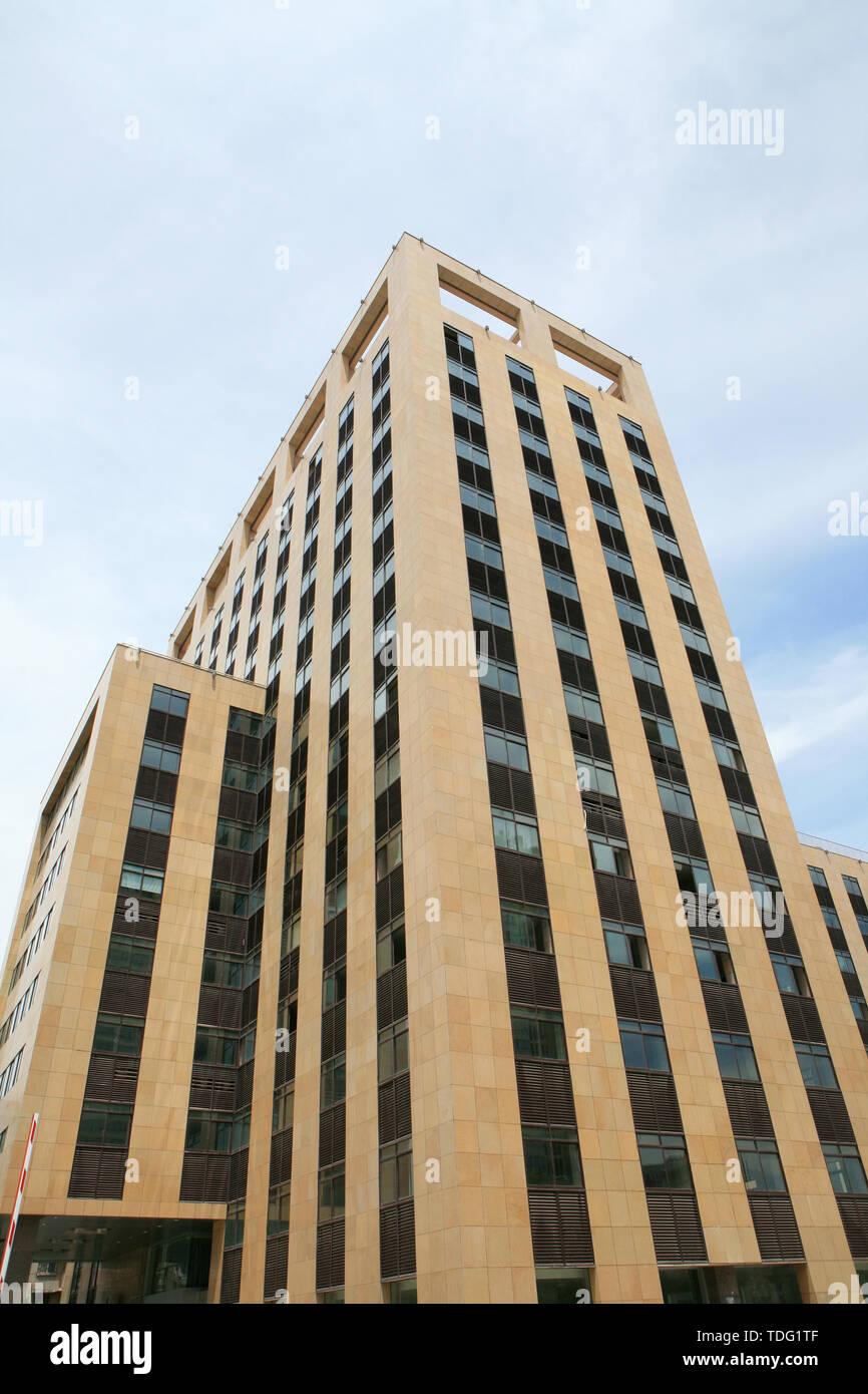 Business building with white background Stock Photo - Alamy