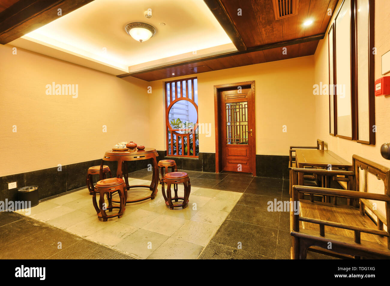 Interior design with furniture inside with family windows housing hi ...