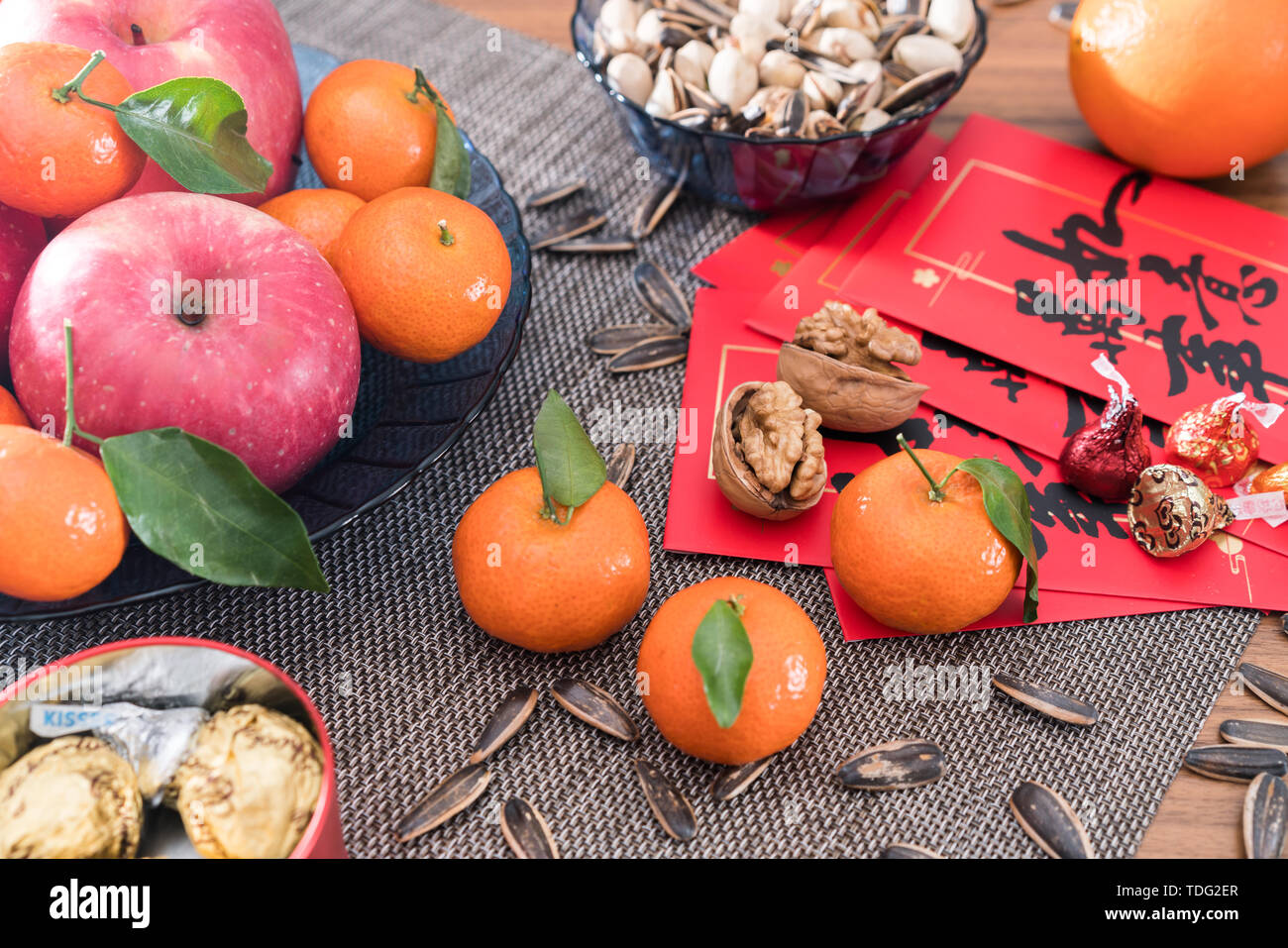 Photographing New Year's Fruit Stock Photo - Alamy