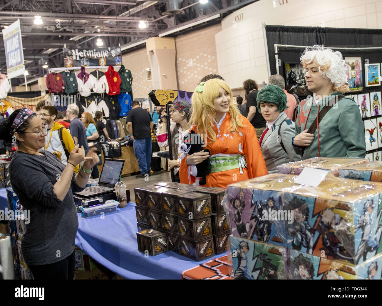 June 15, 2019 - Philadelphia, Pennsylvania, U.S - Wizard World fans of ...