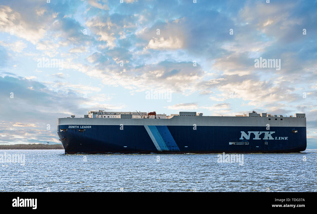 ST SIMONS, GEORGIA - October 18, 2016: Freighters now carry most of the ...