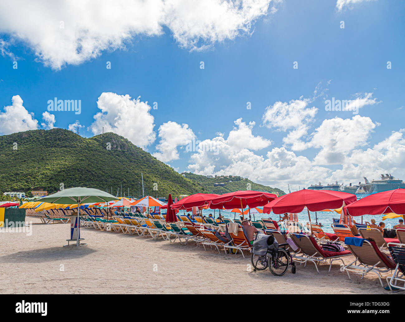 St Maarten Beach Stock Photo - Alamy