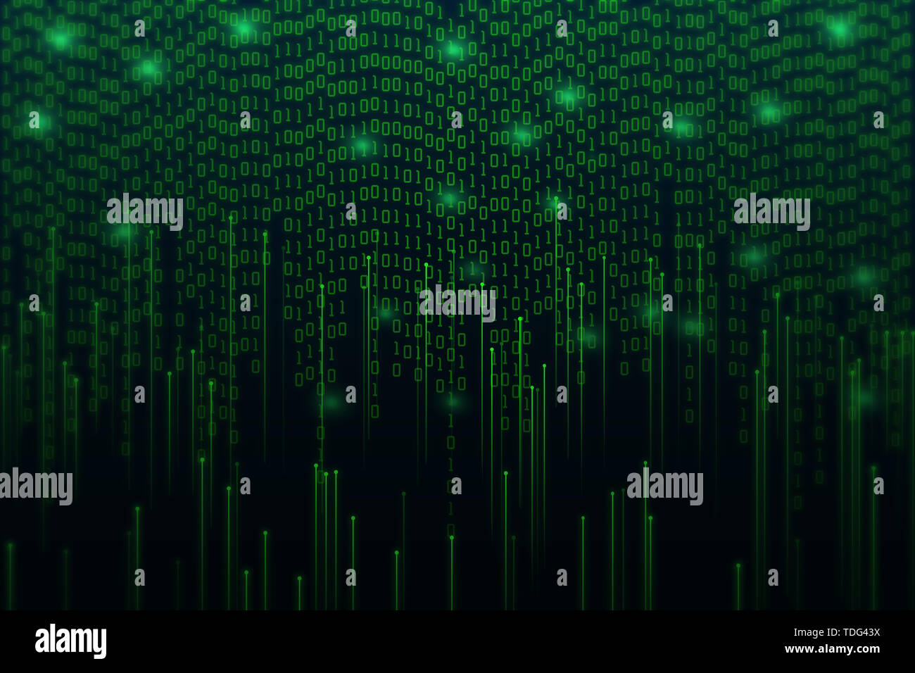 Digital matrix background for binary codes 0 and 1 Stock Photo - Alamy